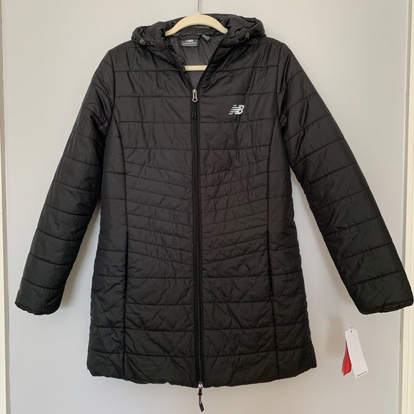 New Balance | Jackets & Coats | New Balance Puffer Quilted Jacket Black ...